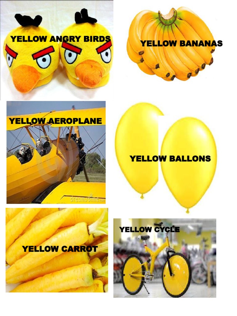 Yellow Objects and Items List | PDF
