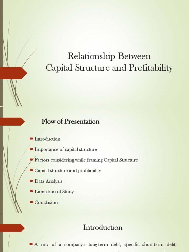 Capital Structure and Its Impact On Profitability | PDF | Financial ...