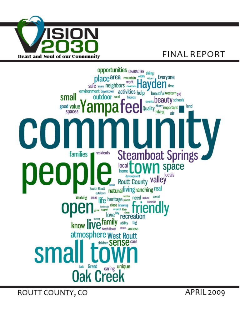 Vision 2030 Final Report | PDF | Community | Affordable Housing