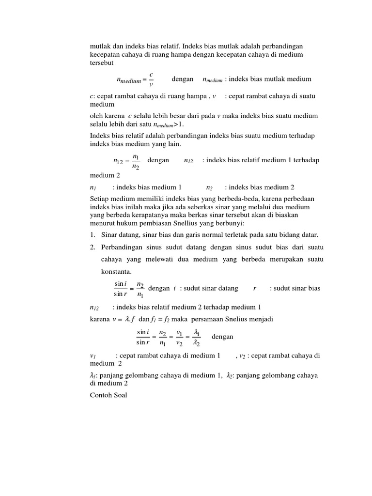 Mutlak Dan Indeks Bias Relatif | PDF