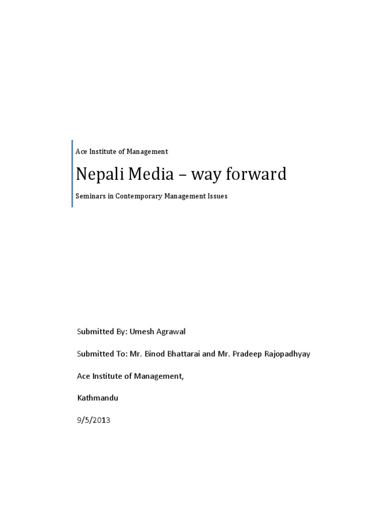 Nepali Media | Nepal | Newspapers