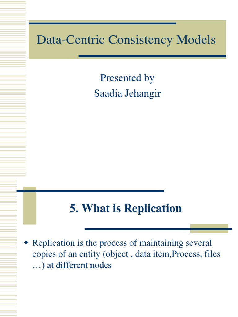 Distributed Consistency Models | PDF | Replication (Computing ...