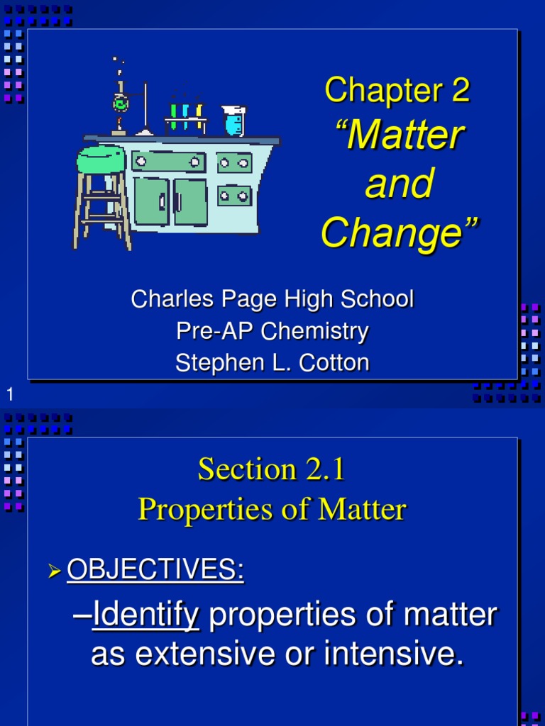 Properties and Changes of Matter | PDF | Chemical Compounds | Chemical ...
