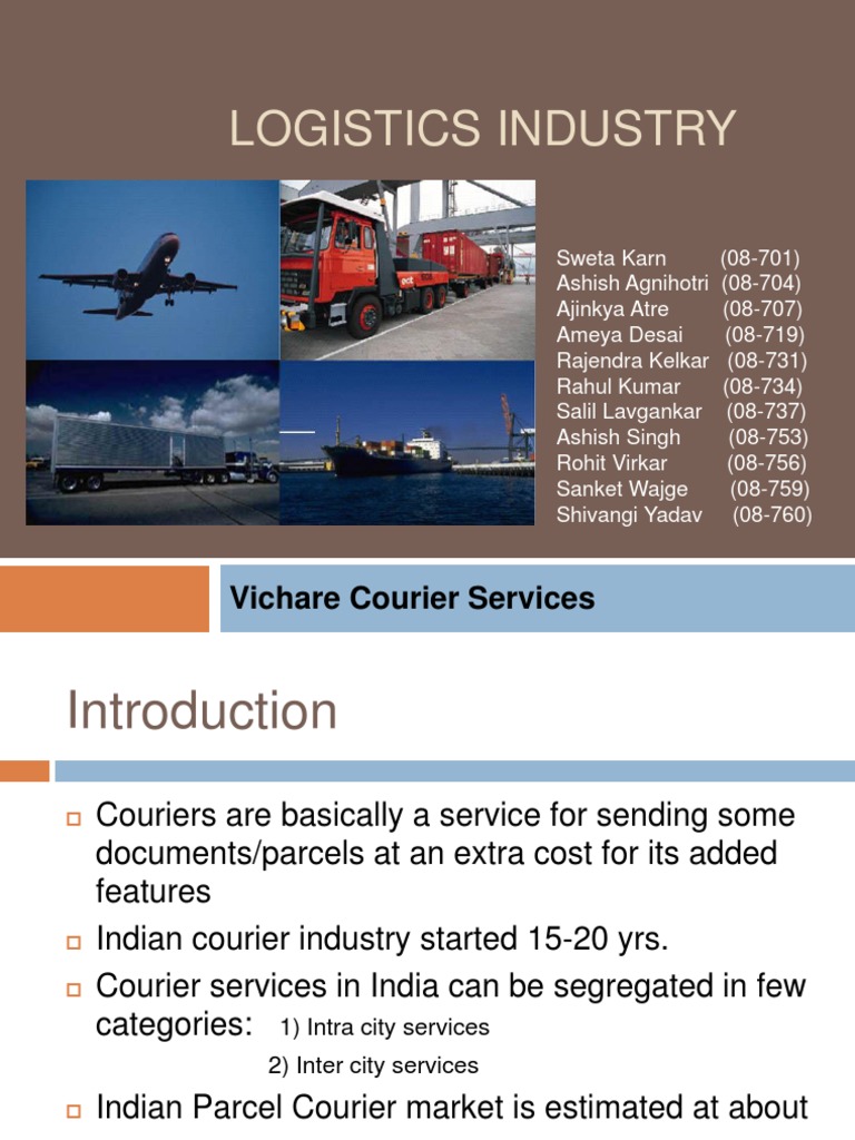 Logistics Industry: Vichare Courier Services | PDF | Business
