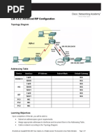 11.10.2 Lab - Design and Implement A VLSM Addressing Scheme | PDF | Computer Network | Ip Address