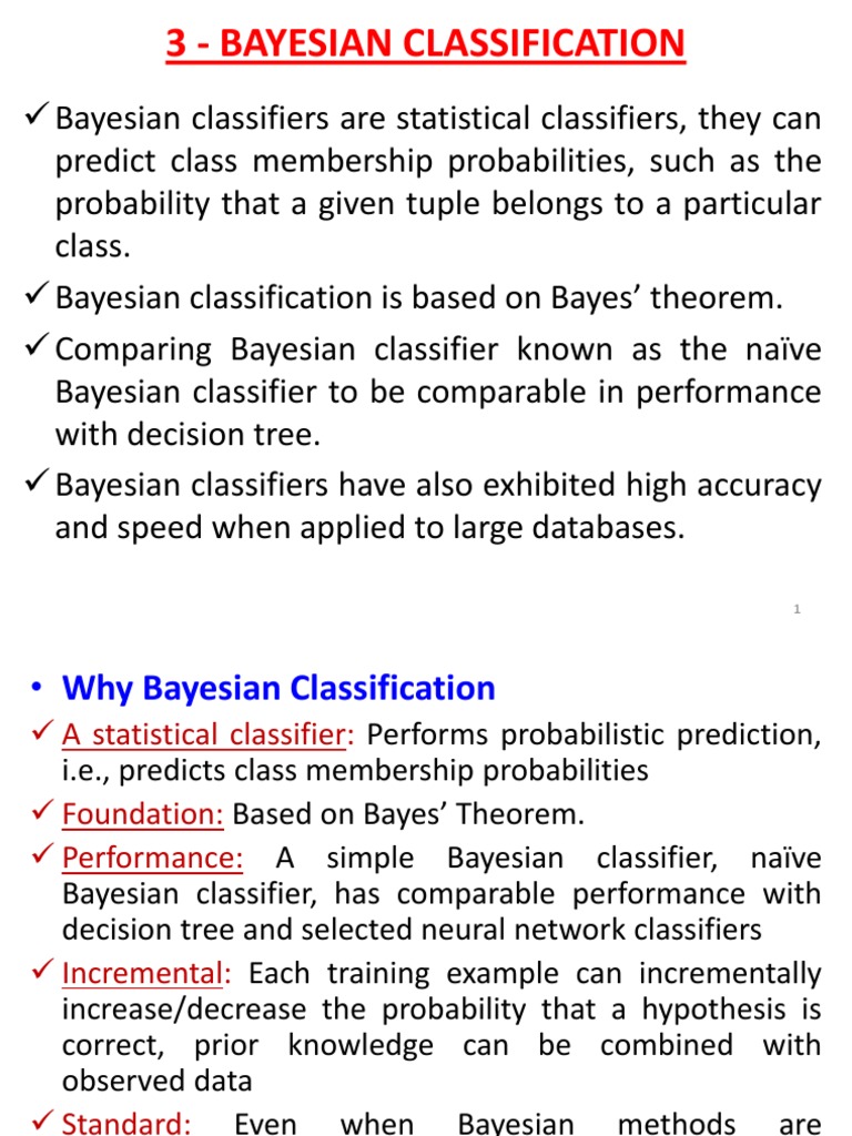 3 - Bayesian Classification | PDF | Bayesian Inference | Statistical ... 3 - Bayesian Classification | PDF | Bayesian Inference | Statistical ...
