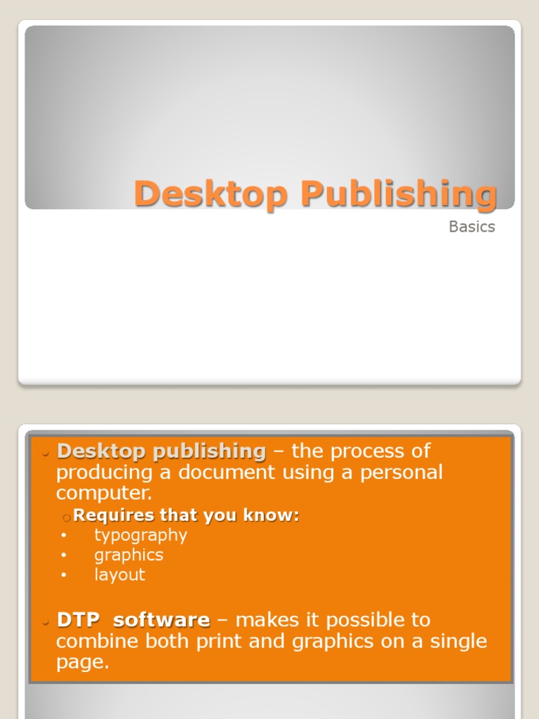 Desktop Publishing Essentials Guide | PDF
