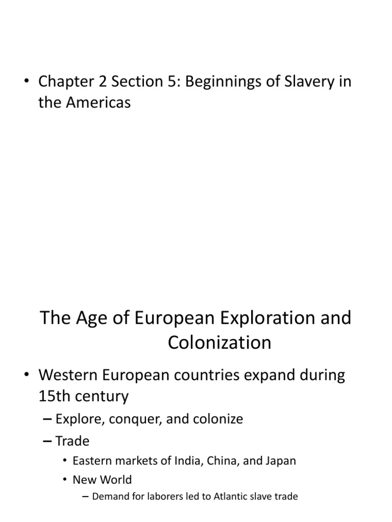 The Beginnings of African Slavery in The Americas - Middle Passage ...
