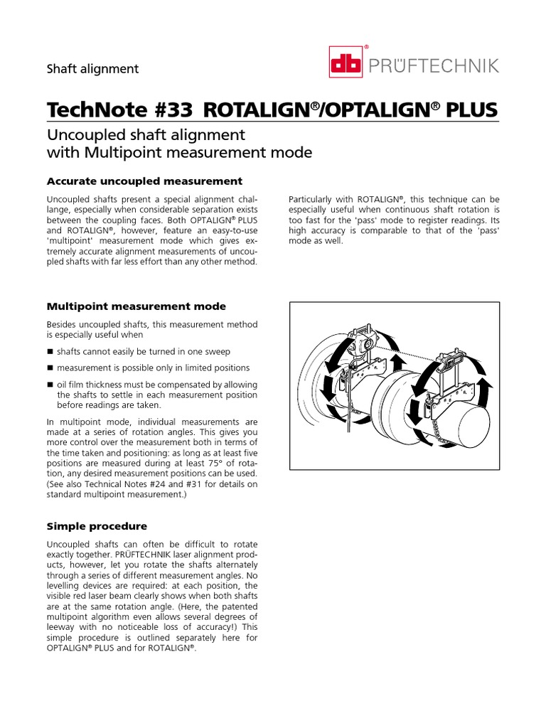Uncoupled Shaft Alignment With ROTALIGN | PDF | Prism | Equipment