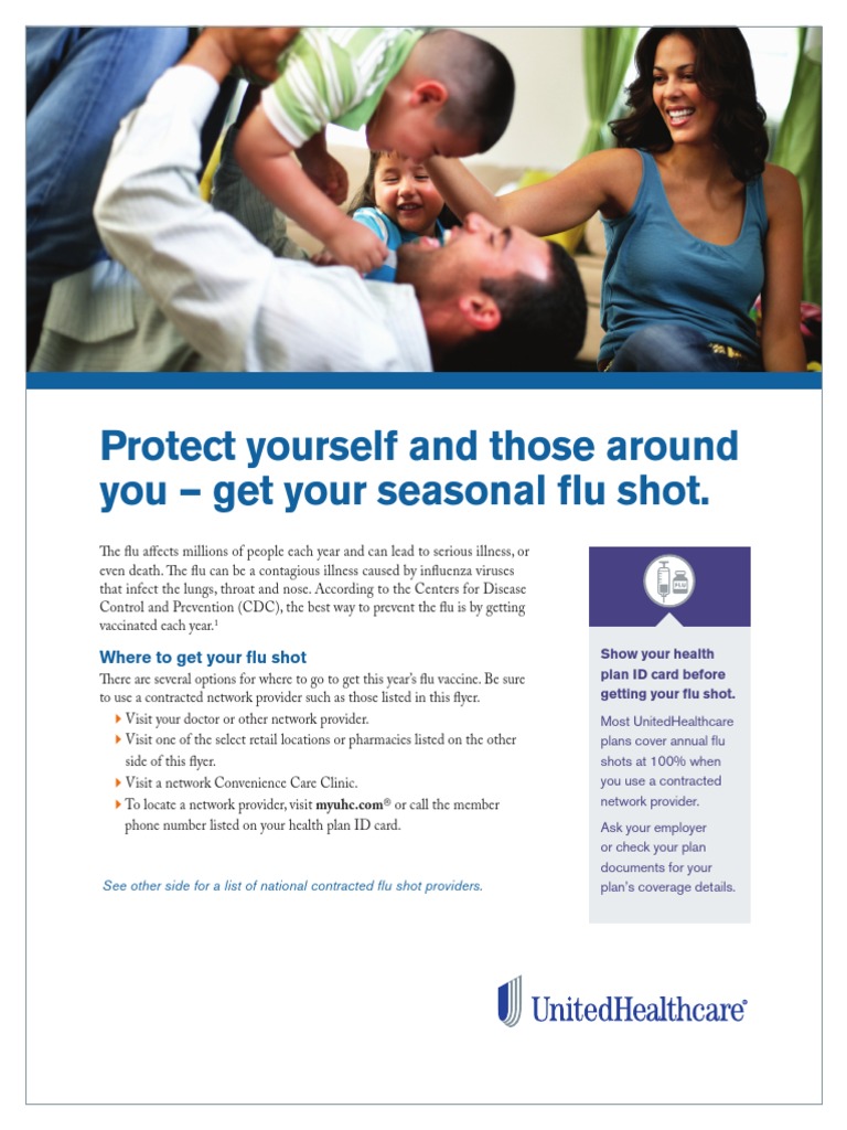 UHC - Flu Shot Flyer 2013 Season | Influenza Vaccine | Influenza