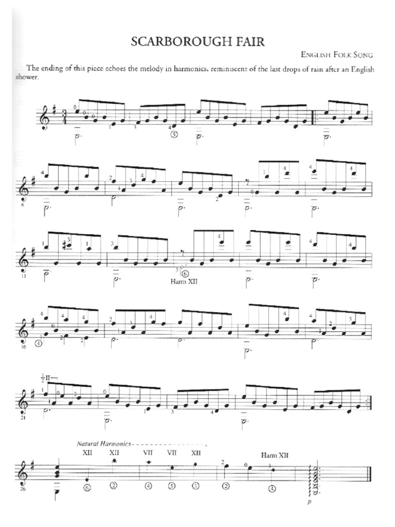 Scarborough Fair Guitar | PDF