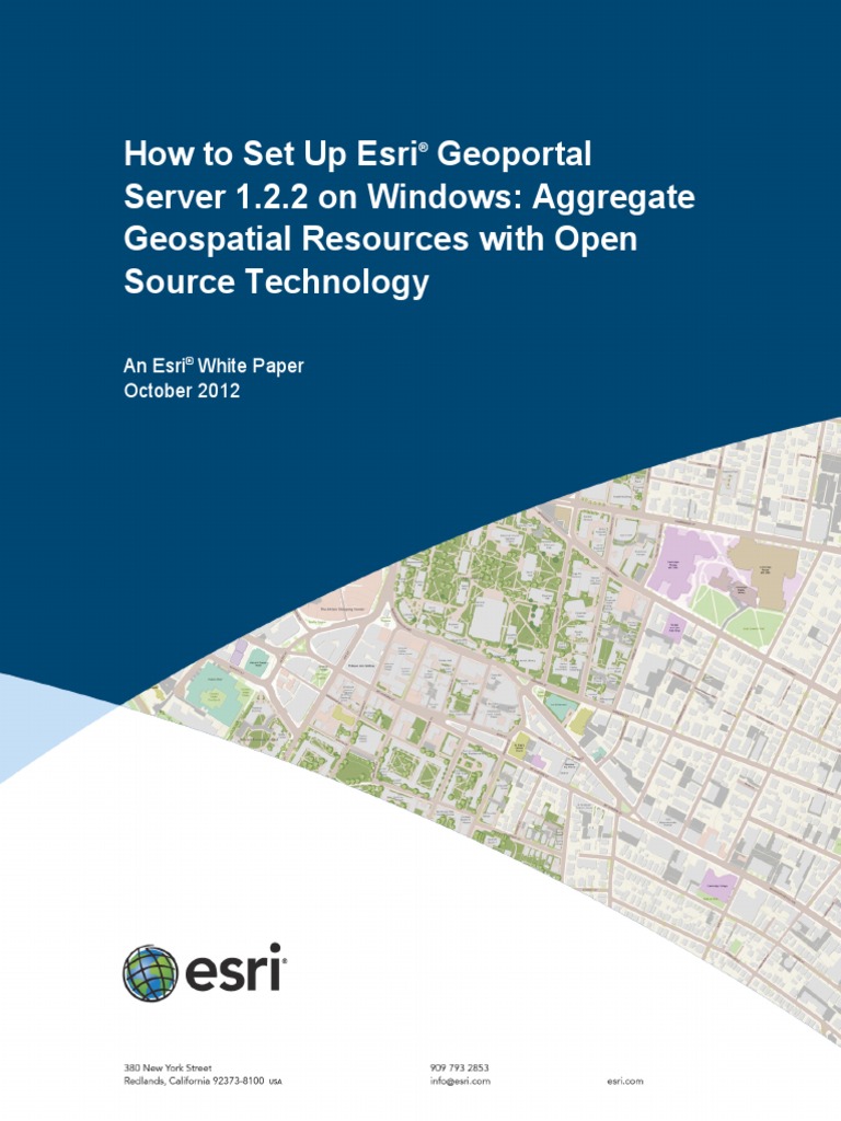 How To Set Up Geoportal Server 122 | PDF | Postgre Sql | Esri