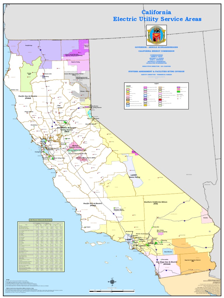 California Electric Utility Service Areas | PDF | California | Southern ...