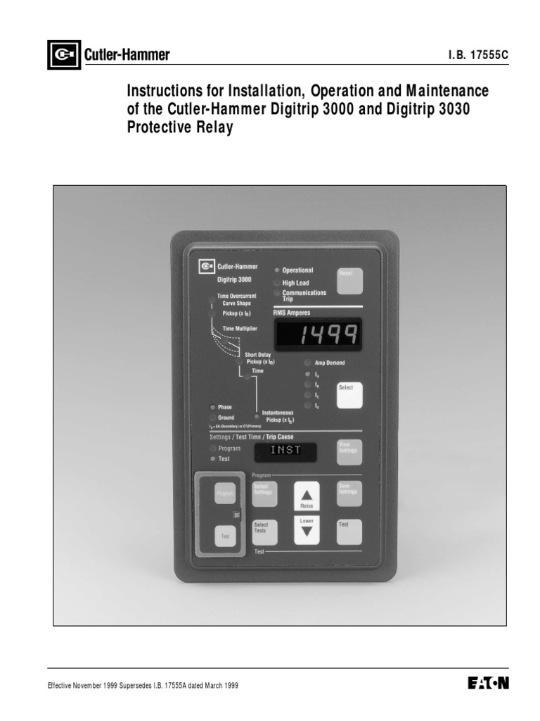 Digitrip Completo | PDF | Relay | Electrical Equipment