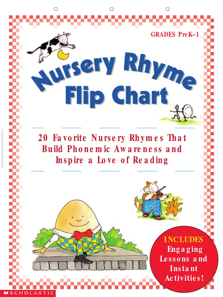 Nursery Rhymes Flip Chart | PDF | Phonics | Rhyme