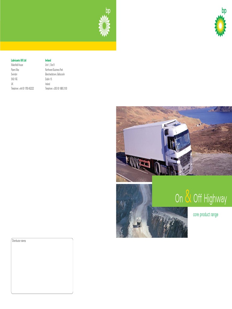 BP On Off Highway Product Range Leaflet | PDF | Transmission (Mechanics ...