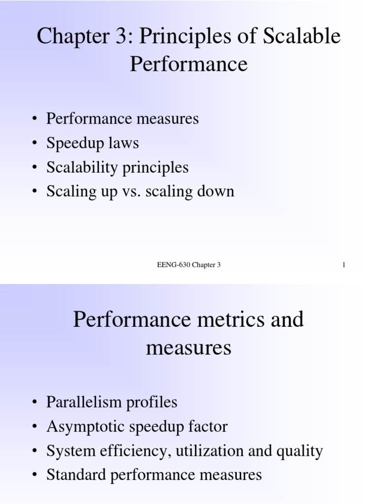 Performance&Scalability Ch3 | PDF | Parallel Computing | Scalability