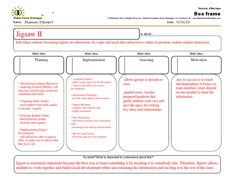 Jigsaw II Matrix | PDF