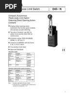 Datasheet Limit Switch | PDF | Electrical Connector | Switch
