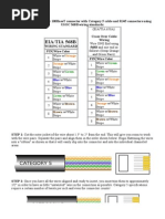 rj45 Color Coding | PDF | Electrical Connector | Electrical Components