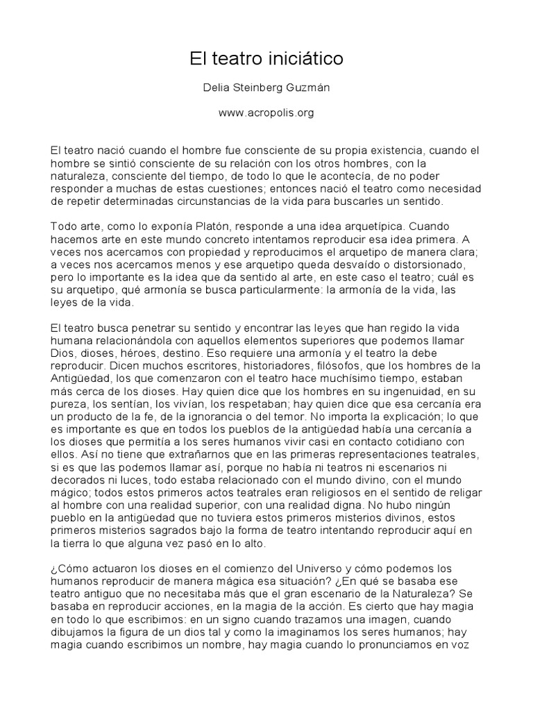 El Signo de Steinberg en el Teatro | PDF | Arte