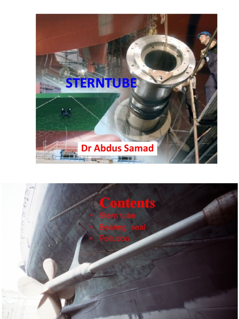 Stern Tube | PDF | Bearing (Mechanical) | Ships