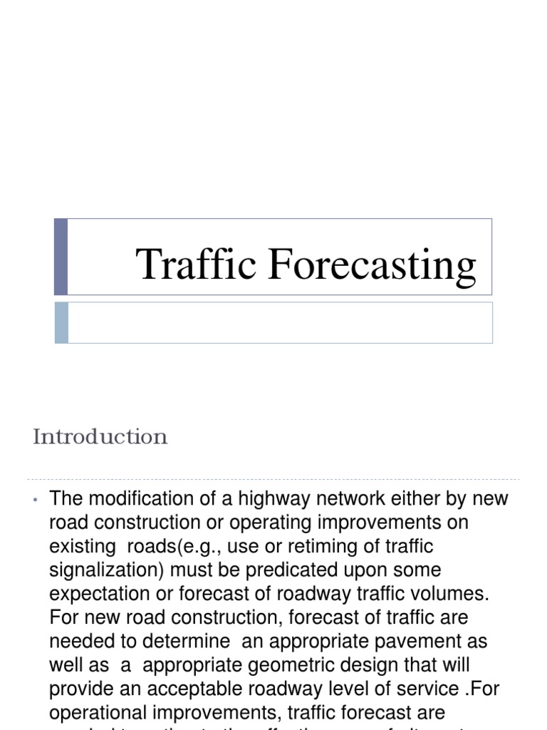 Chapter 7 Traffic Forecasting | Traffic | Forecasting