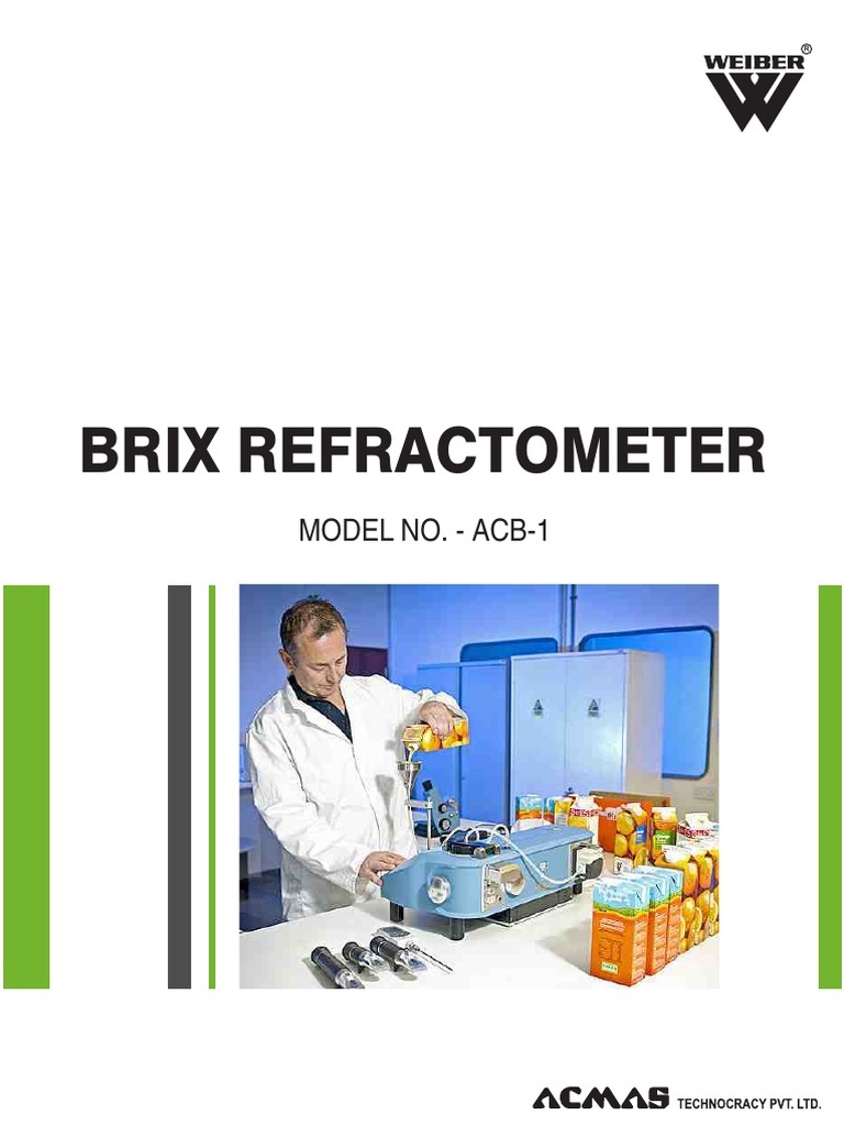 Brix Refractometer: Model No. - Acb-1 | PDF | Physical Sciences | Optics