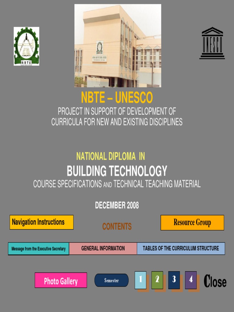 National Diploma in Building Technology | PDF | Education Theory ...