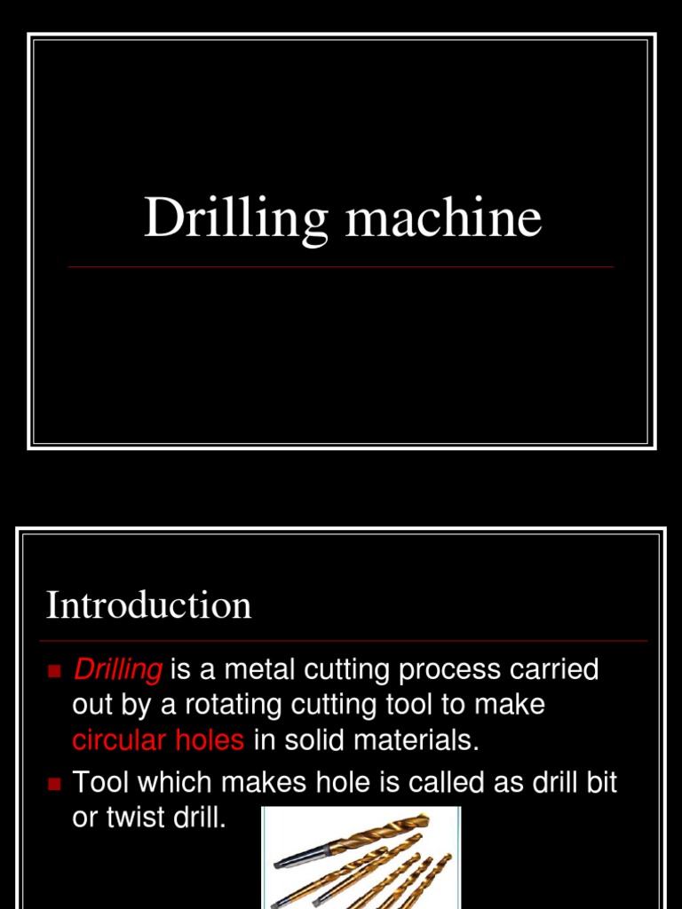Drilling Machine | PDF