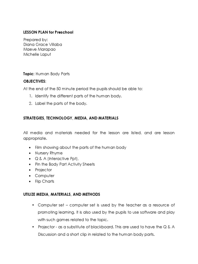 Psed Lesson Plan Villalba Marapao Laput | PDF | Career & Growth ...