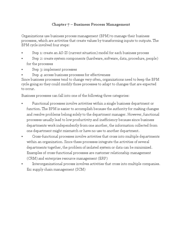 Business Process Management Overview | PDF