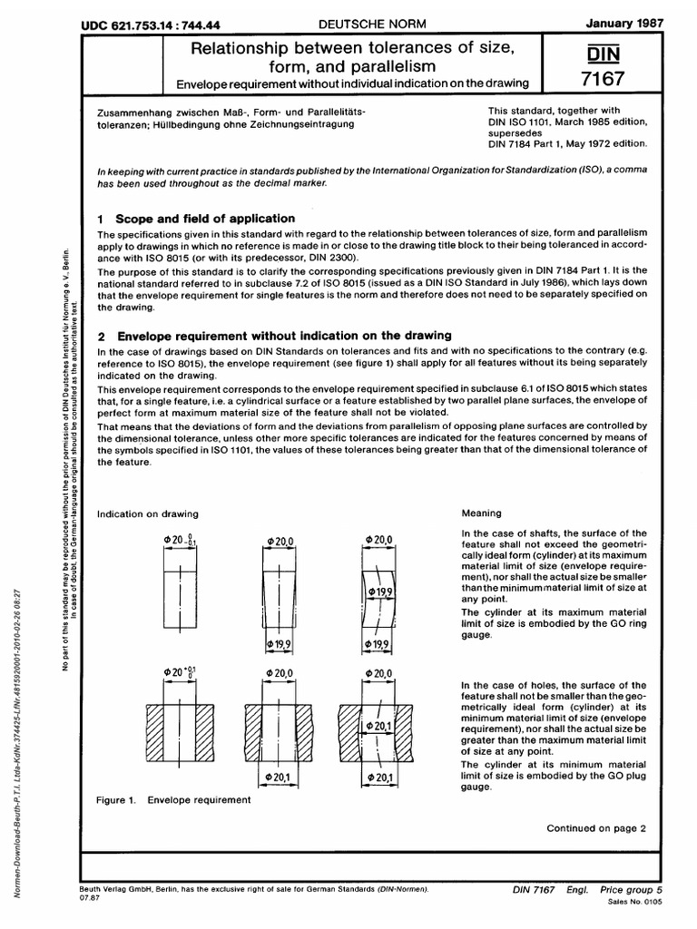 Din 7167 | PDF