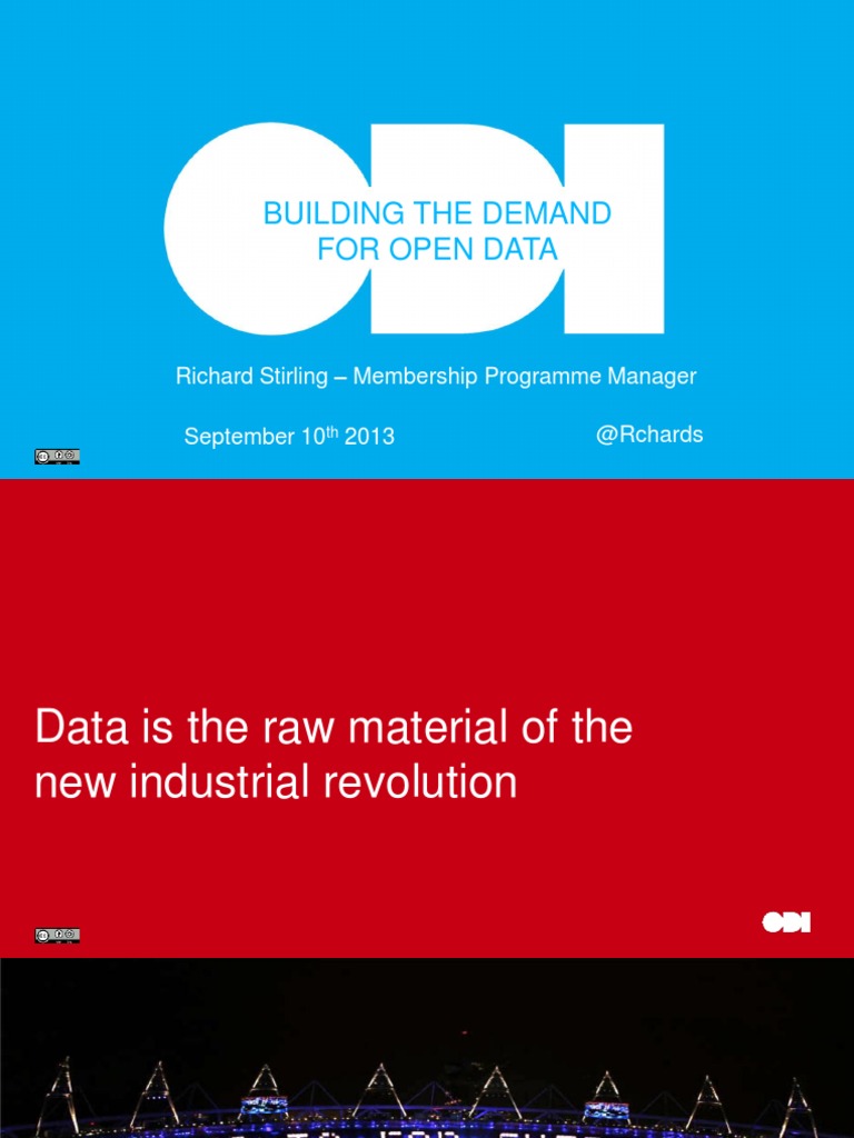 ODI: Building The Demand For Open Data | PDF