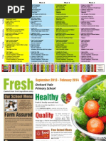 Chartwells New Menu 2526 | PDF | Salad | Gravy