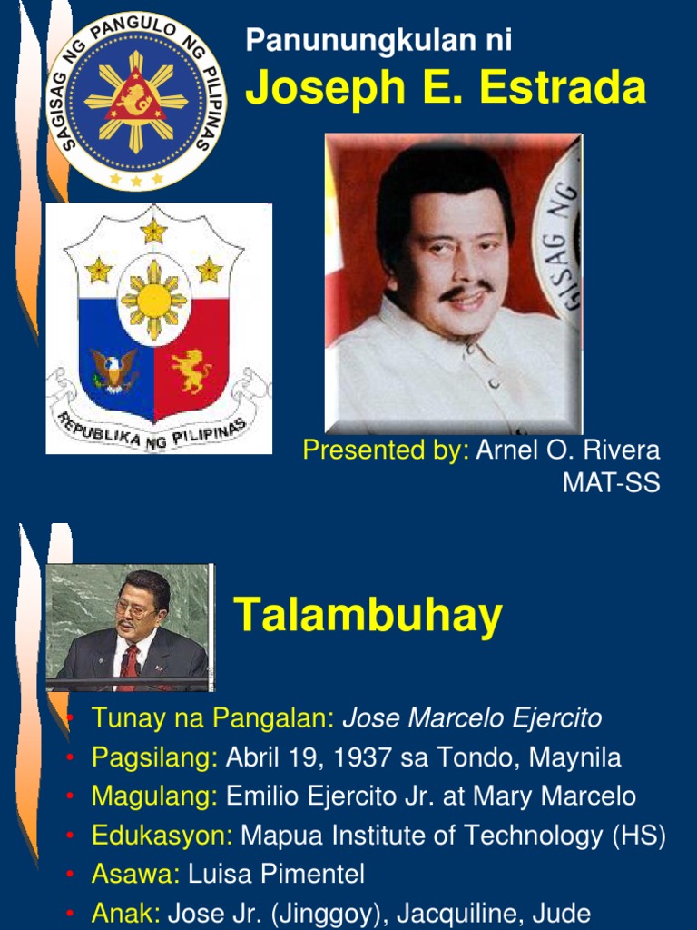 Joseph Estrada | PDF
