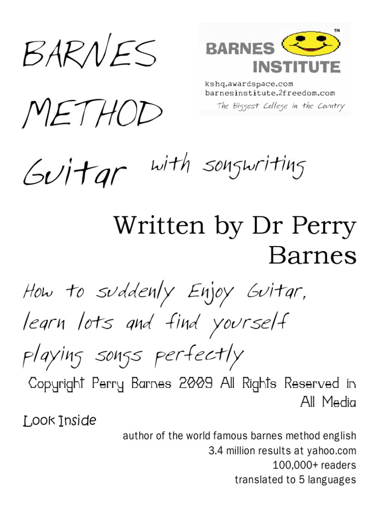 Barnes Method at Guitar, Singing and Song Writing | PDF | Singing | Guitars