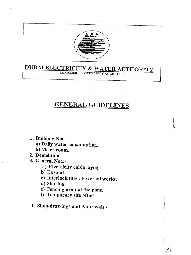DEWA-Water (New Regulation) PDF | PDF