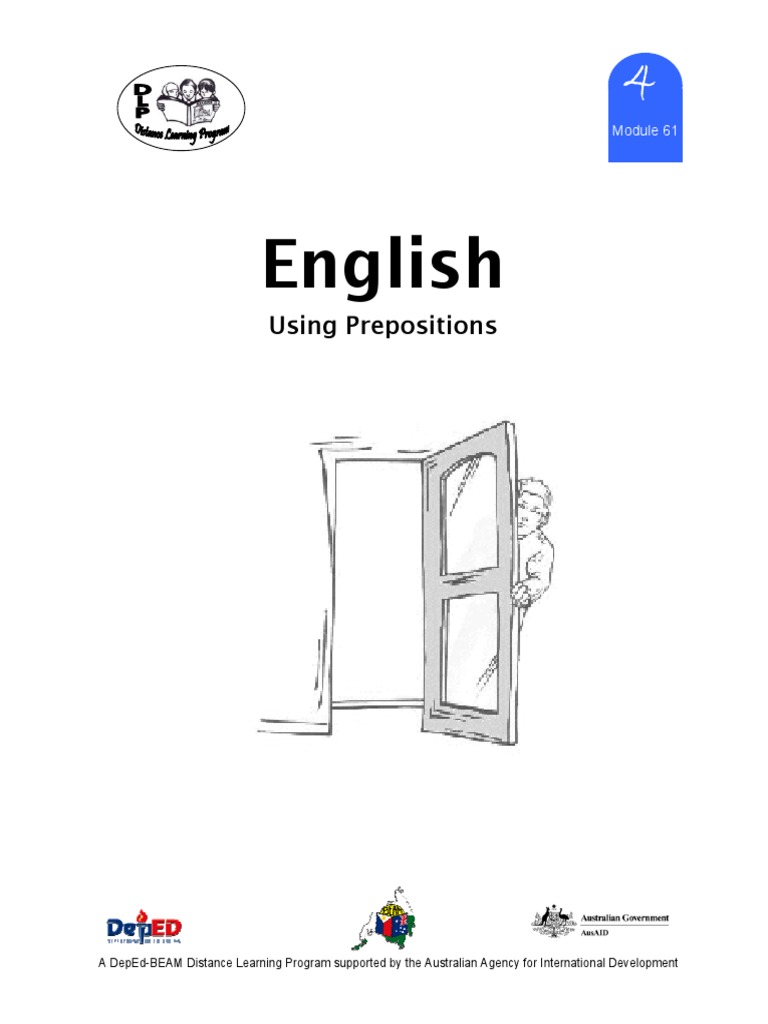 Prepositions for Grade 4 Learners | PDF | Preposition And Postposition ...