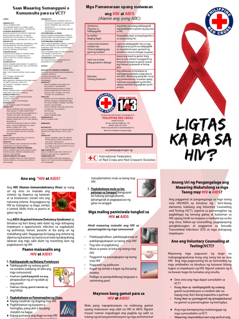HIV Brochure - Tagalog - Updated 9 25 | PDF | Wellness