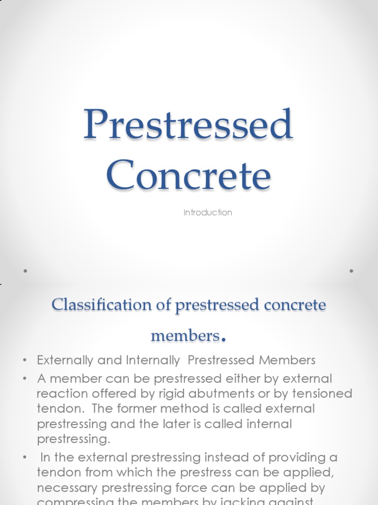 Prestressedconcrete 130513030417 Phpapp01 | PDF | Prestressed Concrete ...