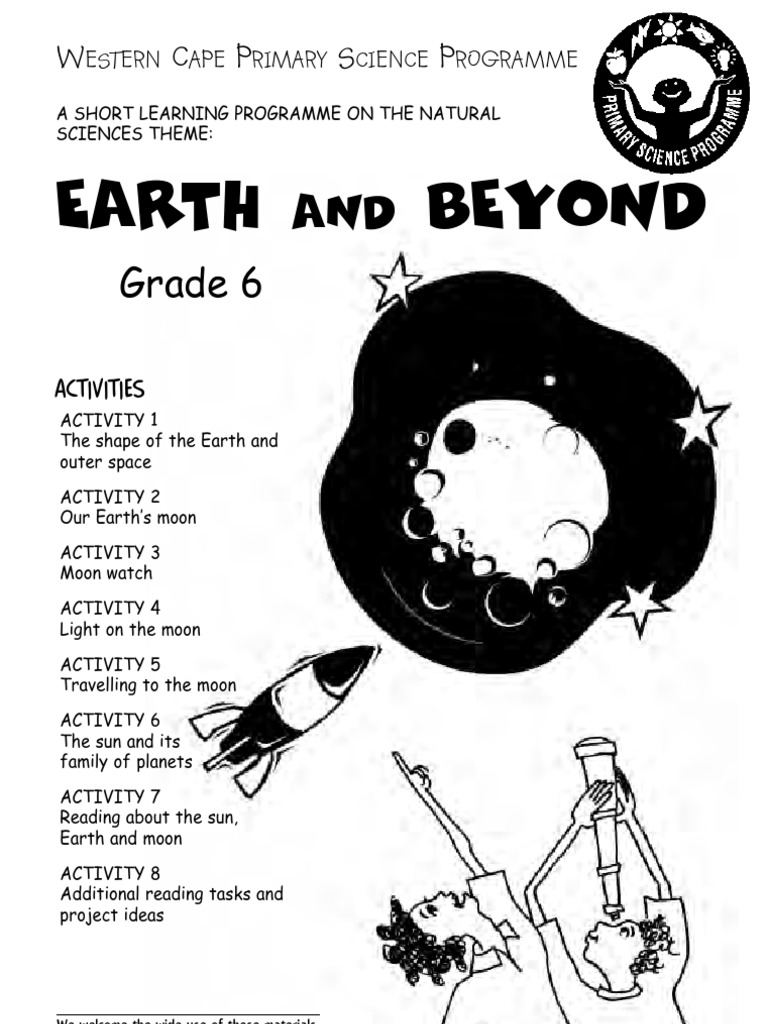 Earth and Beyond (Grade 6 English) | PDF | Natural Satellite | Planets