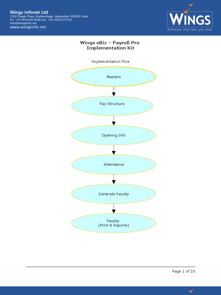 Wings Ebiz - Payroll Pro | PDF | Payroll | Salary