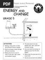Energy and Change (Grade 4 English) | PDF | Flashlight | Electricity