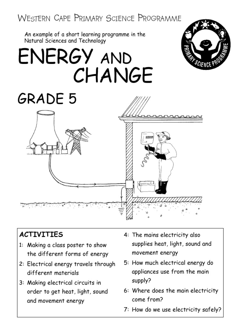 Energy and Change (Grade 5 English) | PDF | Ac Power Plugs And Sockets ...