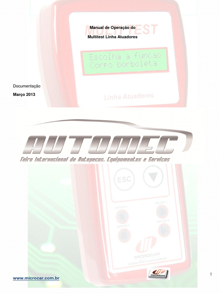 Manual Multi Test | PDF | Eletrônicos | Veículos