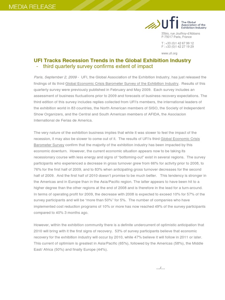 2009 09 3rd Crisis Barometer | PDF | Recession | Economics