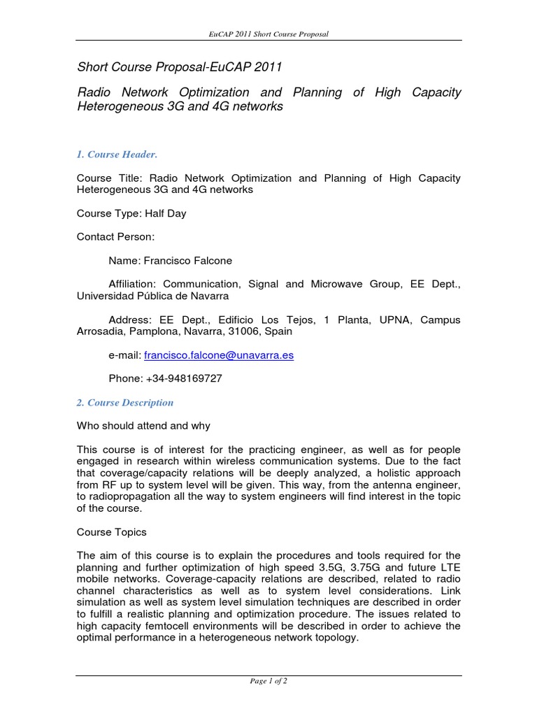 Radio Network Optimization Pdf Pdf 4 G Telecommunication