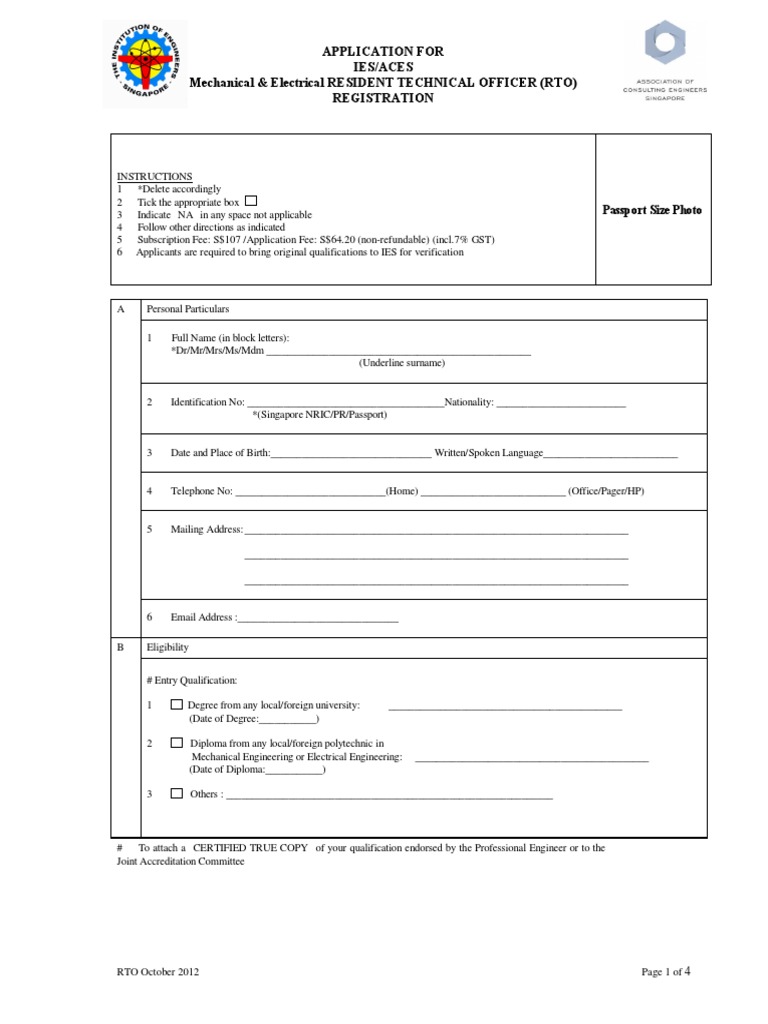 M&e Re Rto | PDF | Engineer | Diploma