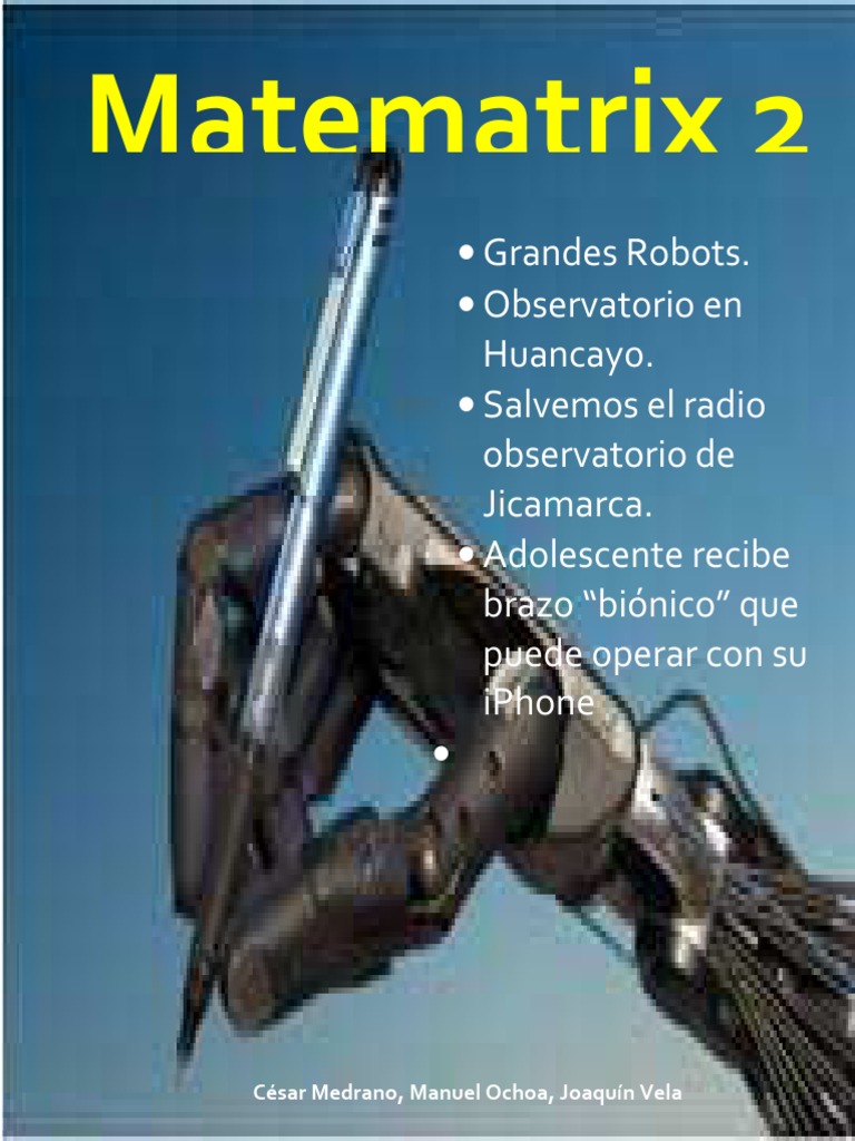 Matematrix 2 | PDF | Robot | Robótica